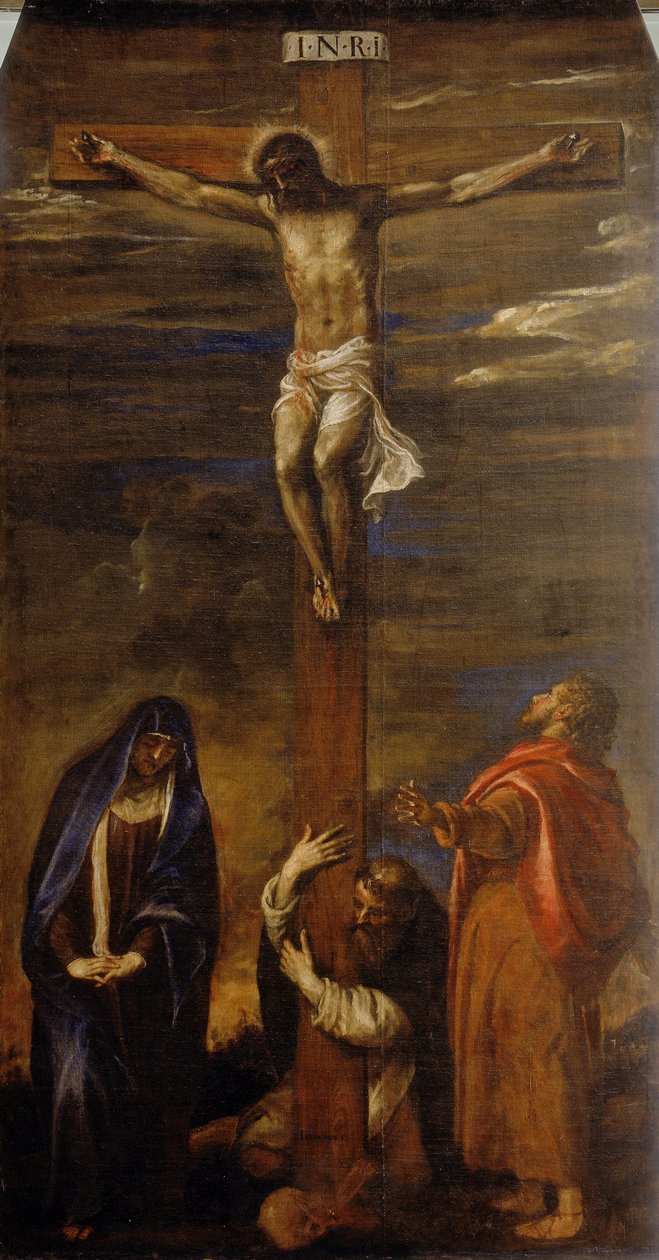 Christ on the Cross with the Virgin, Saint John and Saint Dominic
